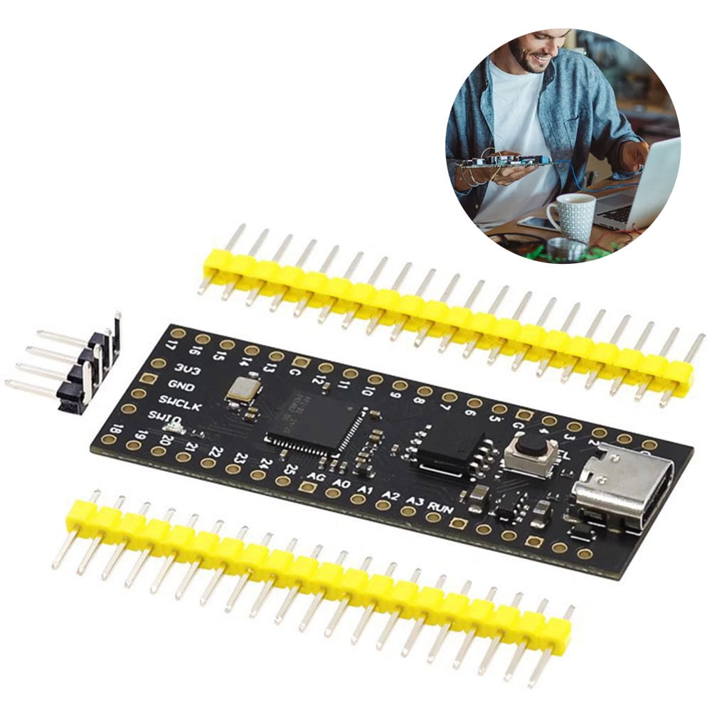 husxh High-Performance Cortex-M0+ Processor RP2040 Raspberry Pi Pico Microcontroller Board Dual ...