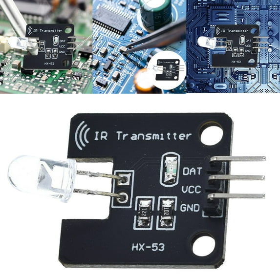 husxh IR Infrared Receiver Sensor Module Digital 38khz IR Transmitter and Receiver Sensor Kit 5V ...