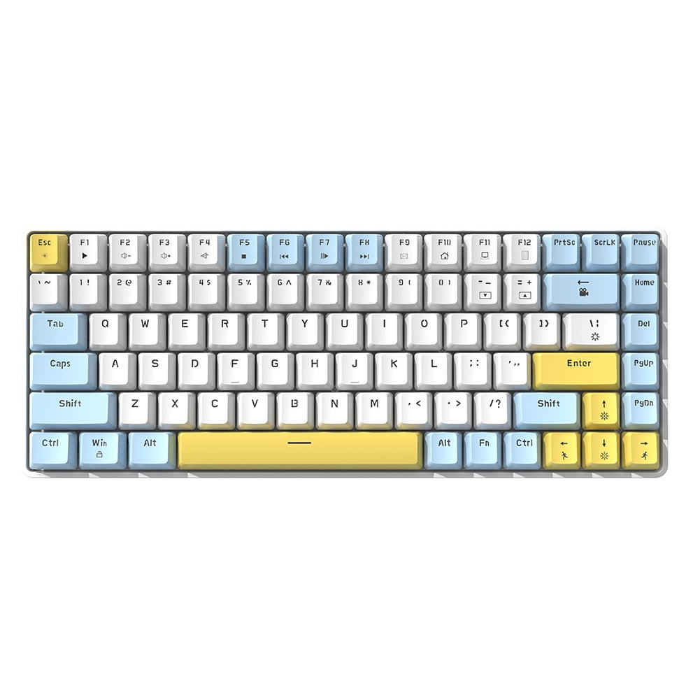 husxh K84 Gaming Keyboard 84Keys Hot-Swap Keyboard for PC Desktop (Sky ...