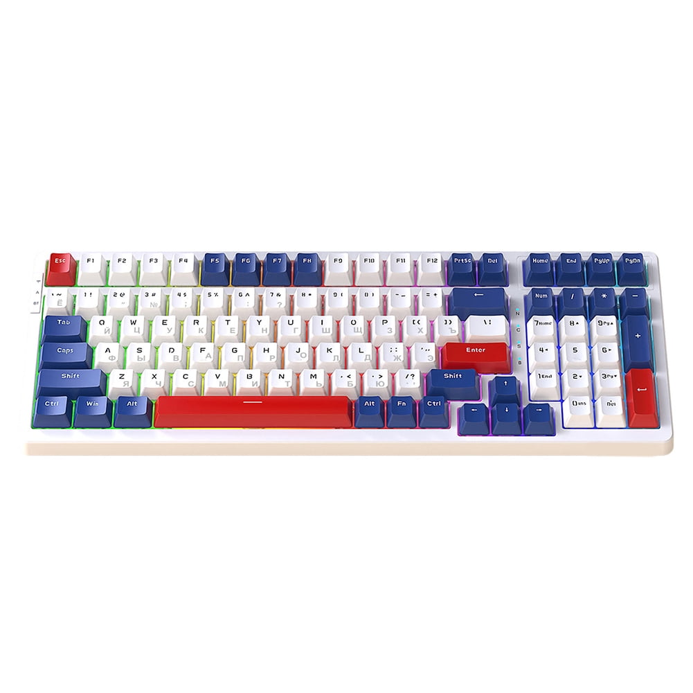 husxh K98 Gamer Keypad 100Keys Hot-Swap Keyboard for Computer (Blue ...