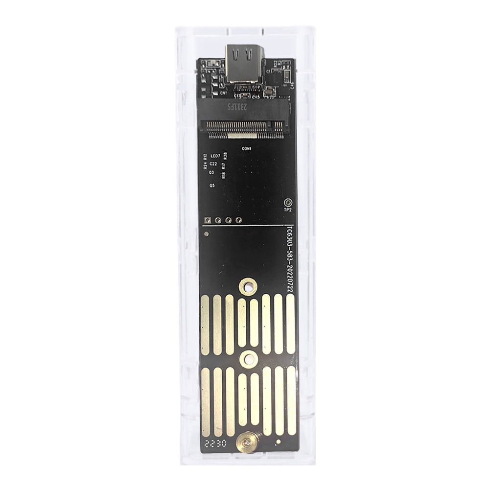 husxh M.2 Hard Drive Enclosure Type C USB 3.1 NVME Hard Disk Drive Box ...