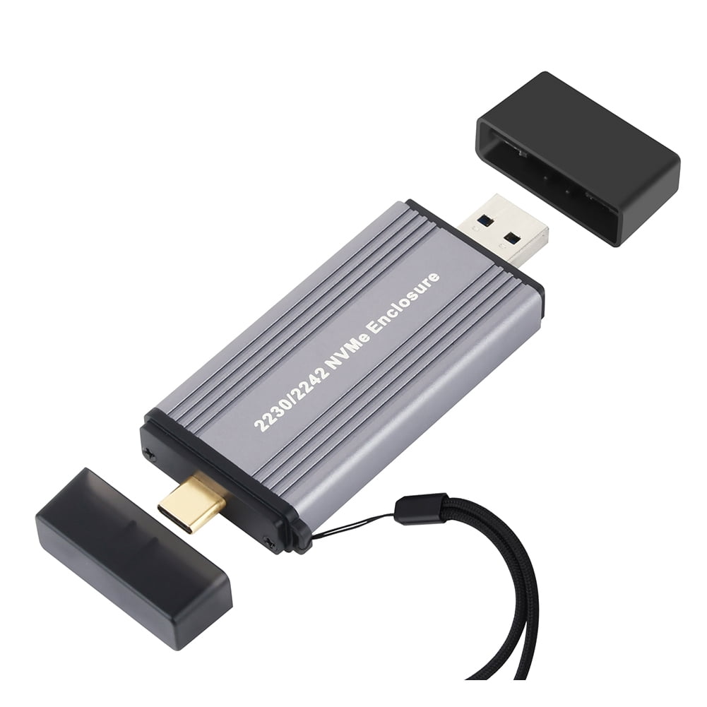 husxh M.2 NVME PCIE SSD Enclosure Solid State Drive Enclosure USB3.1 ...