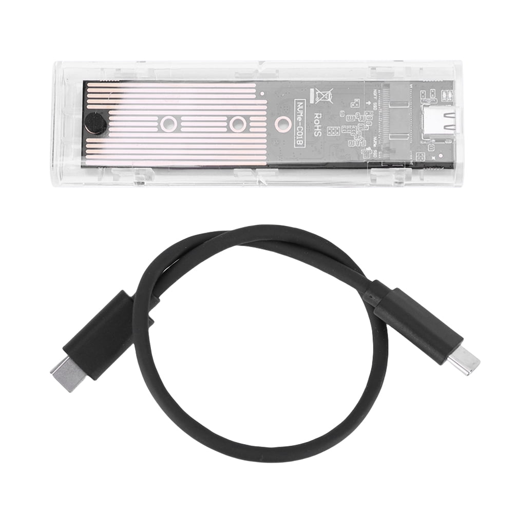 husxh M.2 NVME PCIe NGFF SATA Dual Protocol SSD Transparent External ...