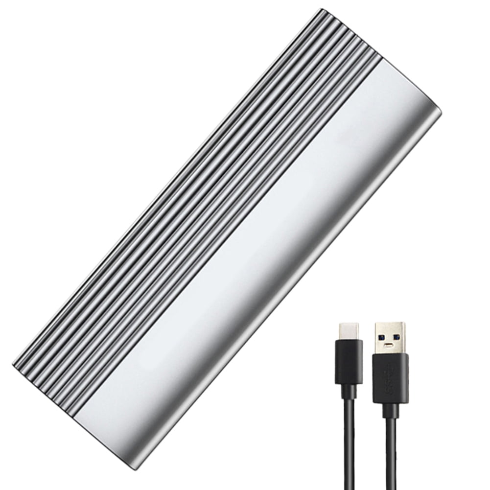 husxh M.2 NVME SATA Dual Protocol External SSD Enclosure Adapter USB 3.1 Gen 2 (6 Gbps) To NVMe ...