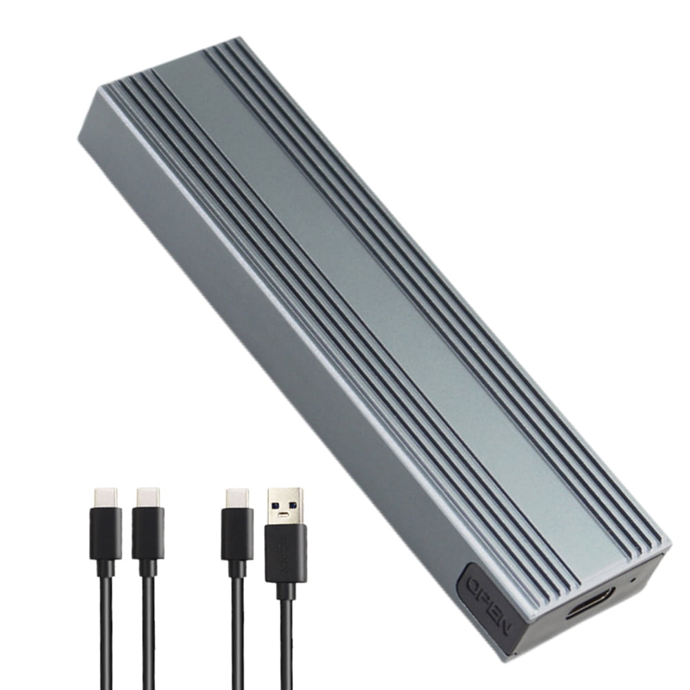 husxh M.2 NVME SATA Dual Protocol External SSD Enclosure Adapter USB3.1 Type-C Solid State Drive ...