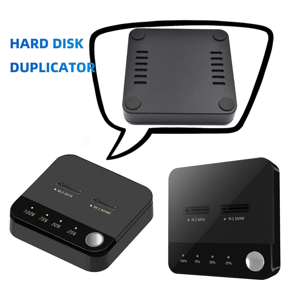 husxh M.2 SATA/NVMe Dual-Bay Hard Drive Docking Station Offline Clone ...