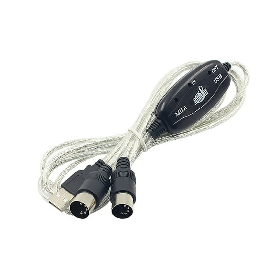 husxh MIDI Cable to USB IN-OUT Converter Cord Music Adapter 2m for ...