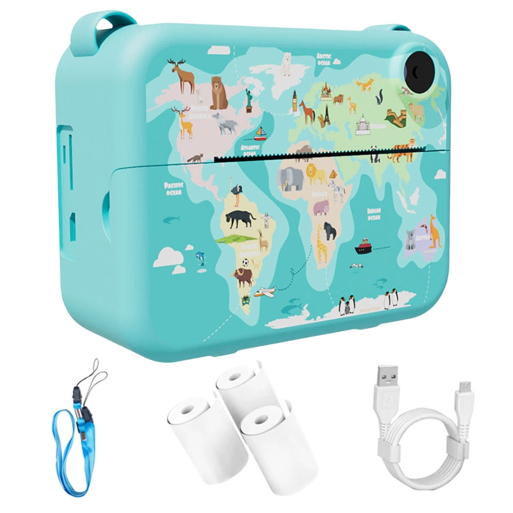 husxh Mini Digital Video Camera Instant Print Photo 2 Inch Screen ...