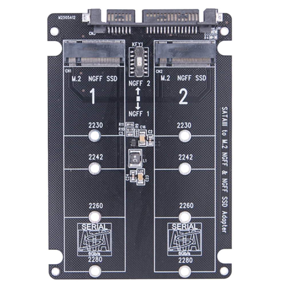 husxh NGFF To SATA3 Adapter Card + USB Converter M.2 NGFF SSD MSATA ...