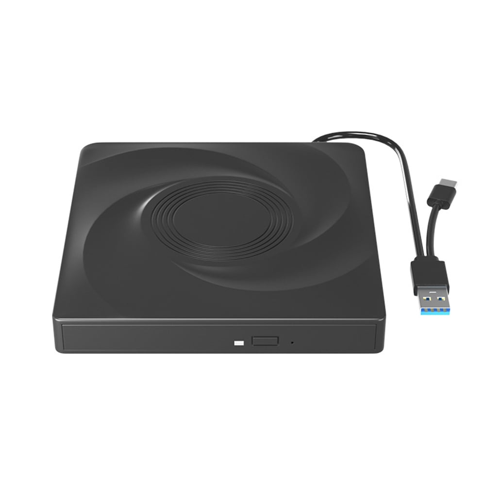 husxh Portable External CD/DVD Drive USB 3.0 Type-C Slim Optical Drive ...