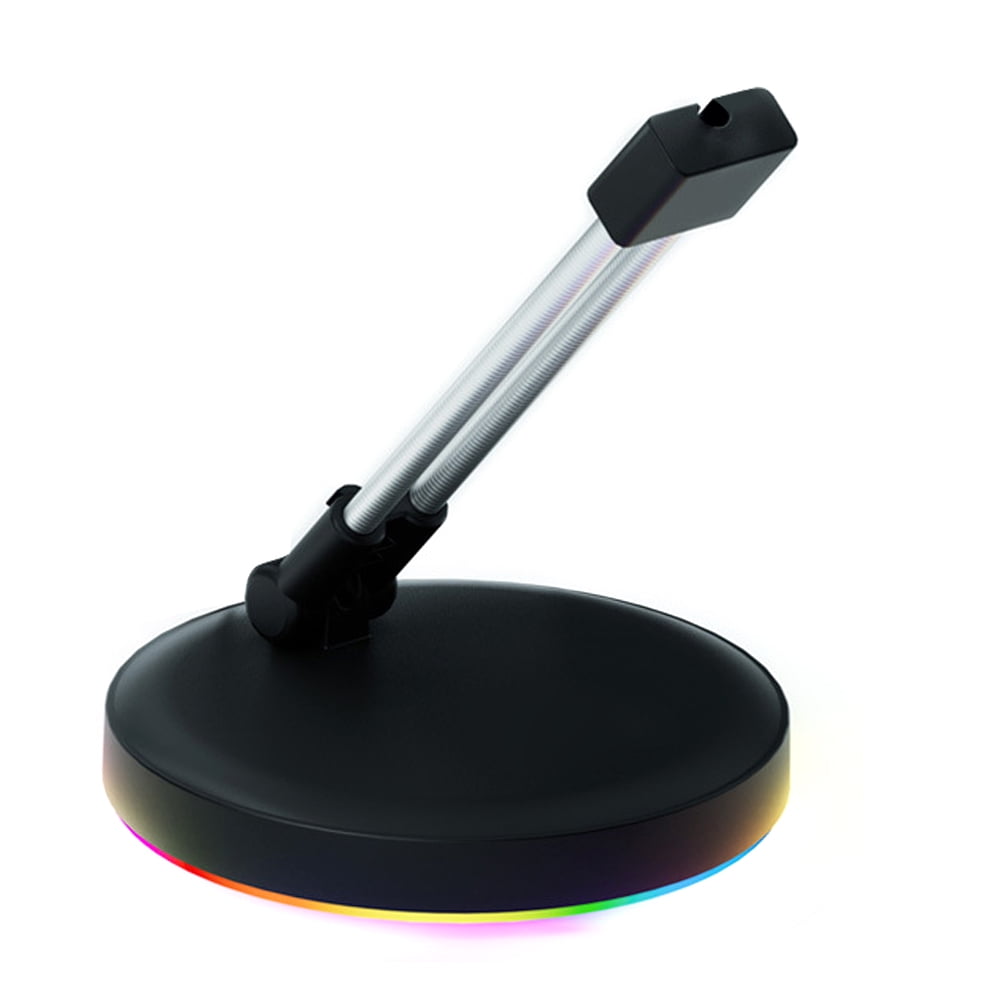 husxh RGB Mouse Bungee Mouse Cord Clip Anti-Slip Feet Mouse Bungee ...