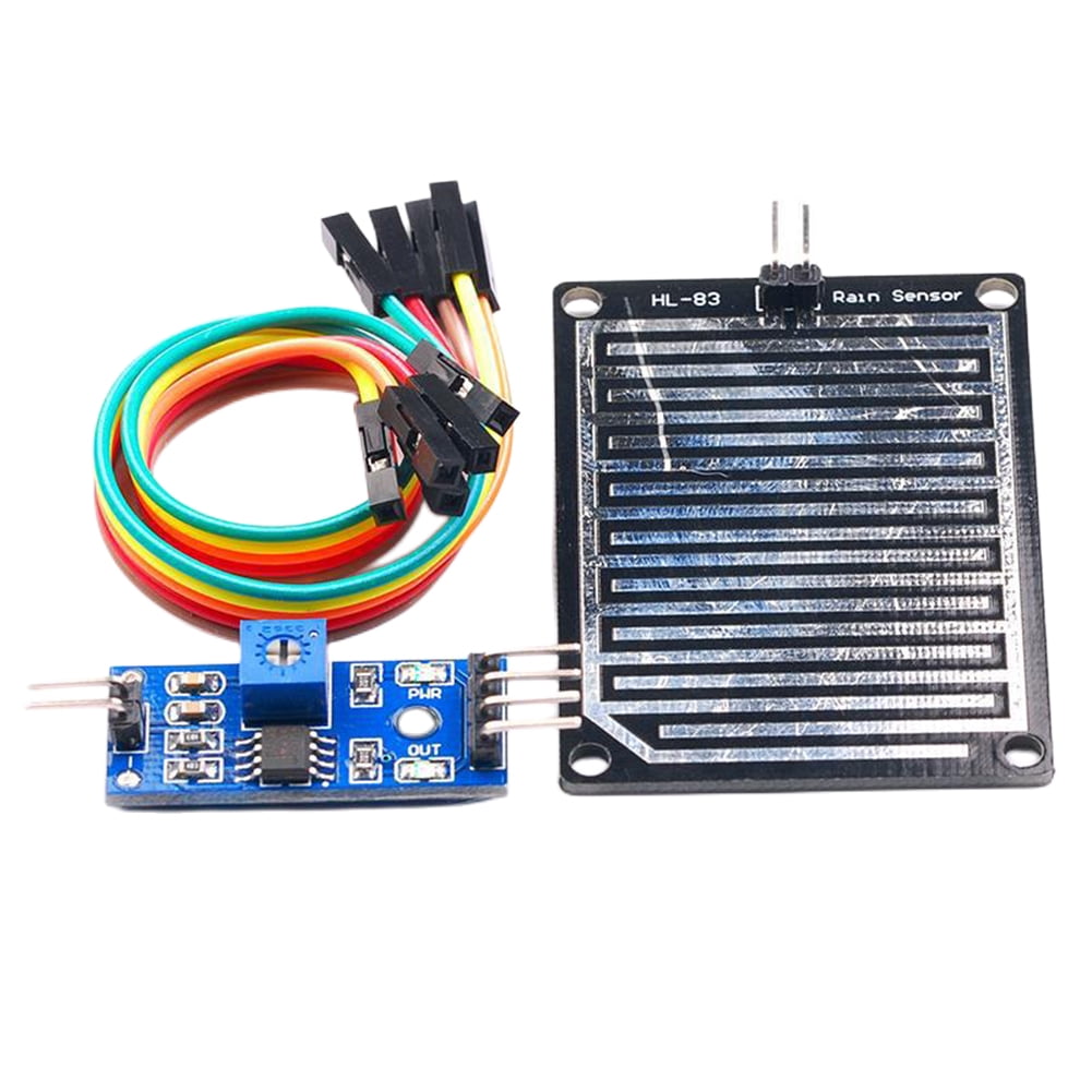 husxh Raindrop Sensor Module 5V Weather Monitor Sensor LED Indicator Rainfall Drop Detector ...