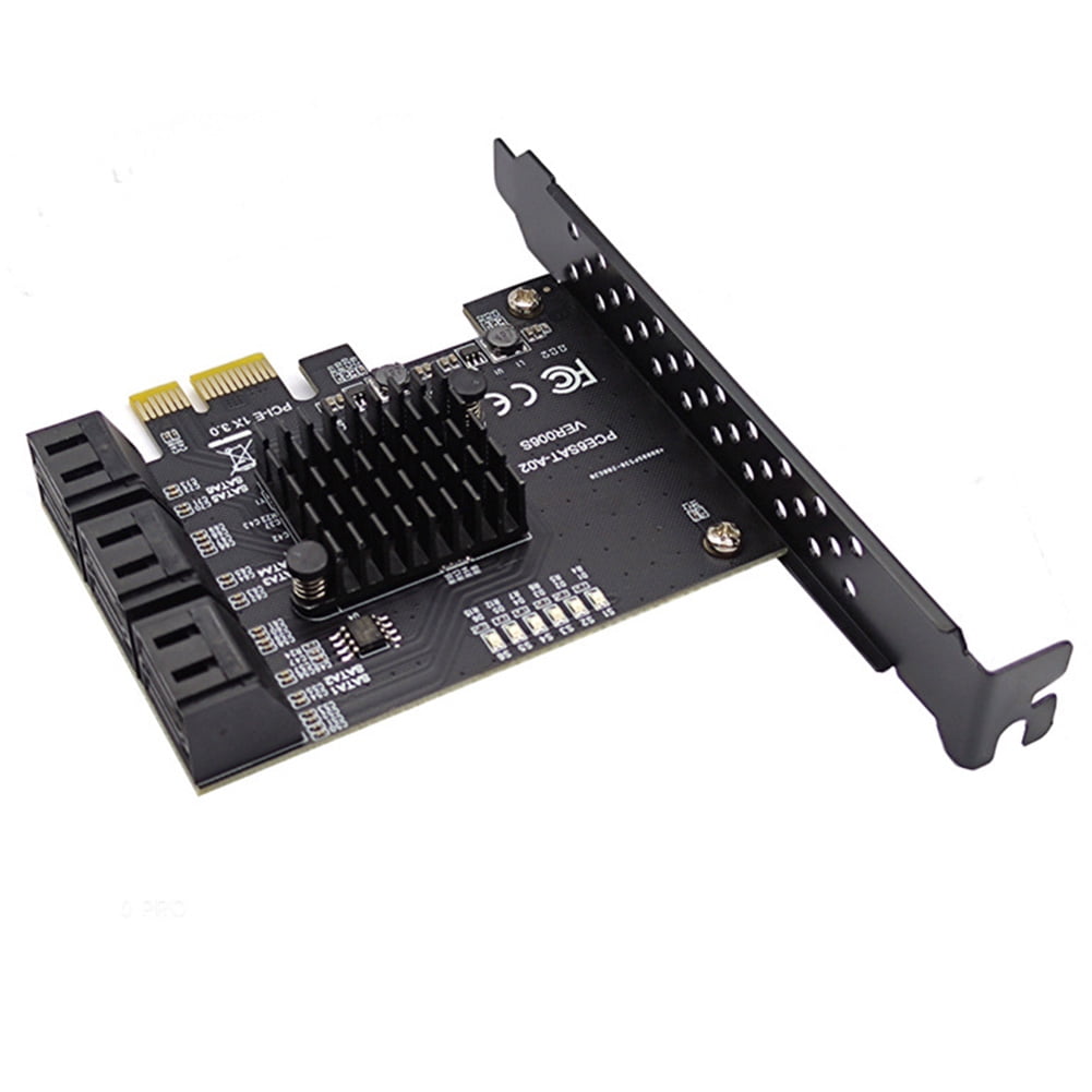 husxh SATA III PCIe Card 6 Port 6Gbps SATA to PCI-e 1X Adapter ...