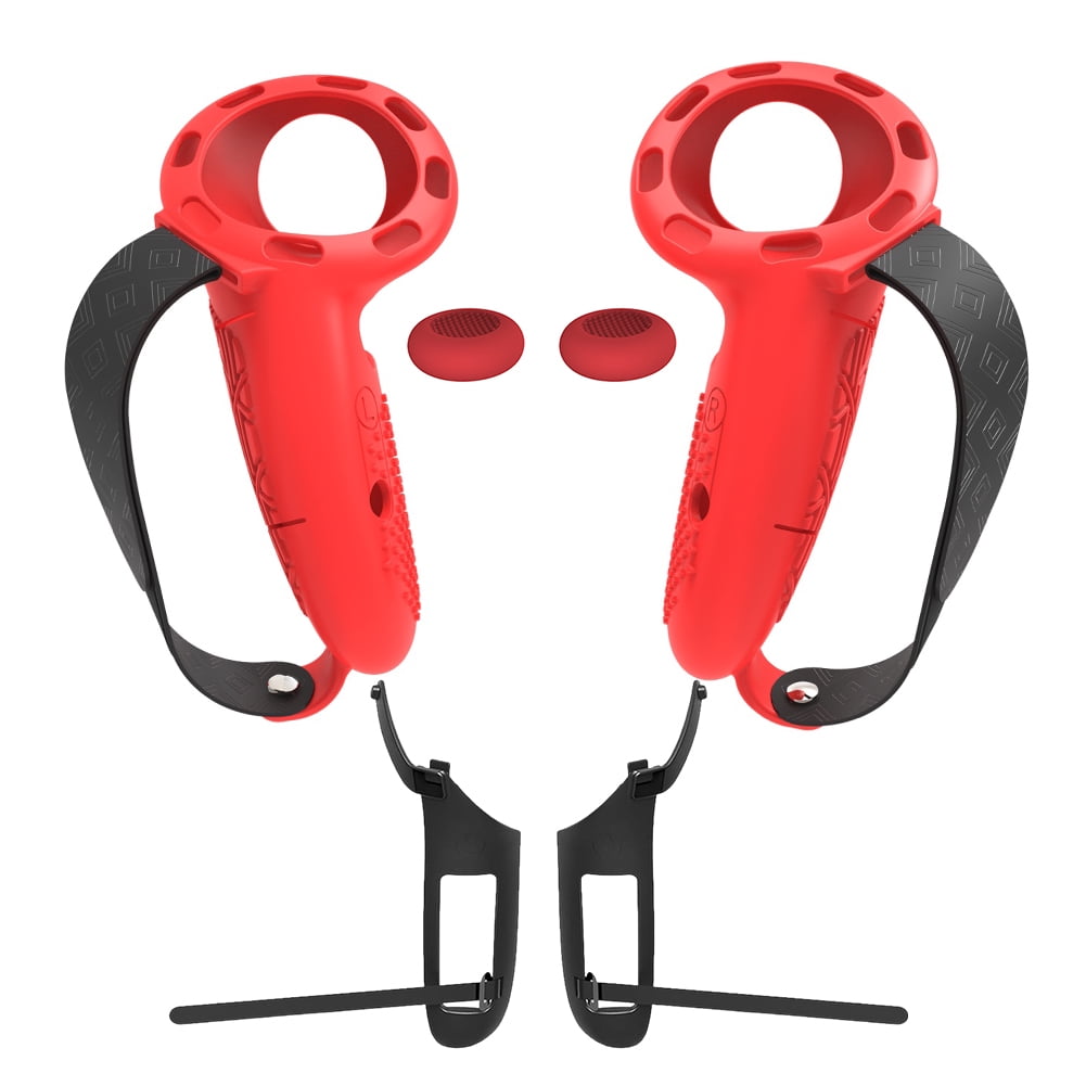 husxh Silicone Controller Grips Cover with Adjustable Knuckle Straps ...