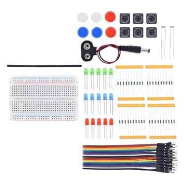 smraza Basic Starter Kit with Breadboard, Power Supply, Jumper Wires ...