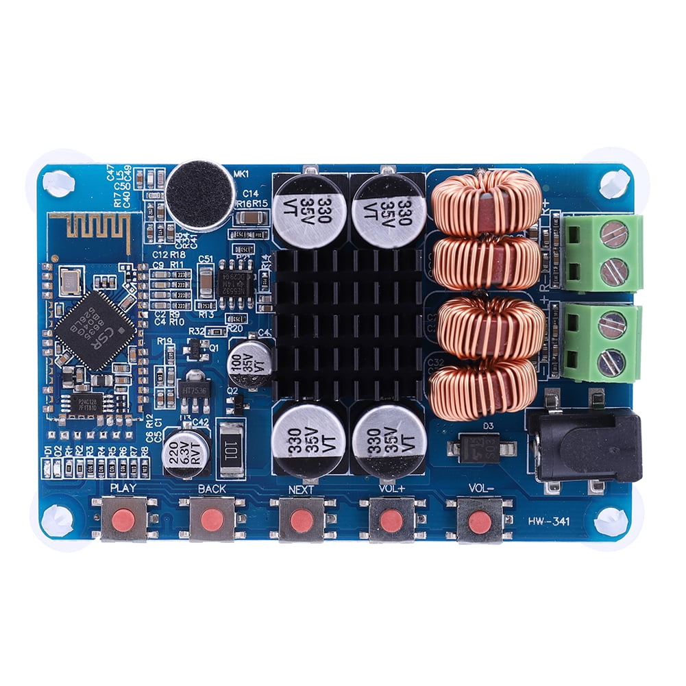 husxh TPA3116/3118 Power Amplifier Board 2x50W Stereo Audio Receiver ...