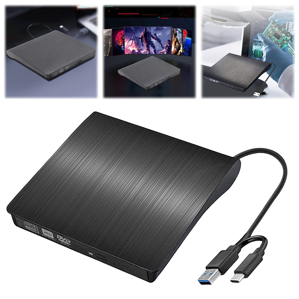 husxh USB 3.0/USB 3.0 + Type-C Optical Drive Case 9.5mm/12.7mm SATA To ...