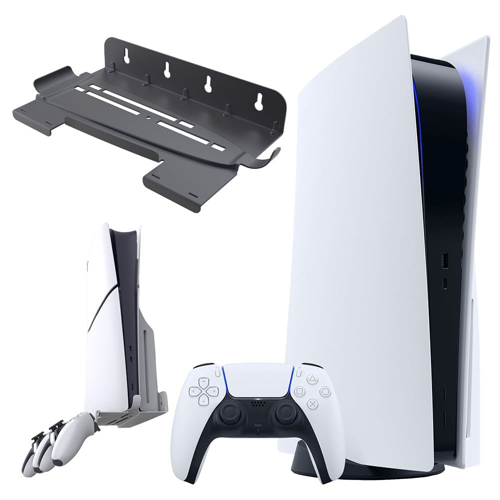 husxh Wall Mount Host Universal Wall Bracket with 2 Controller Hook ...