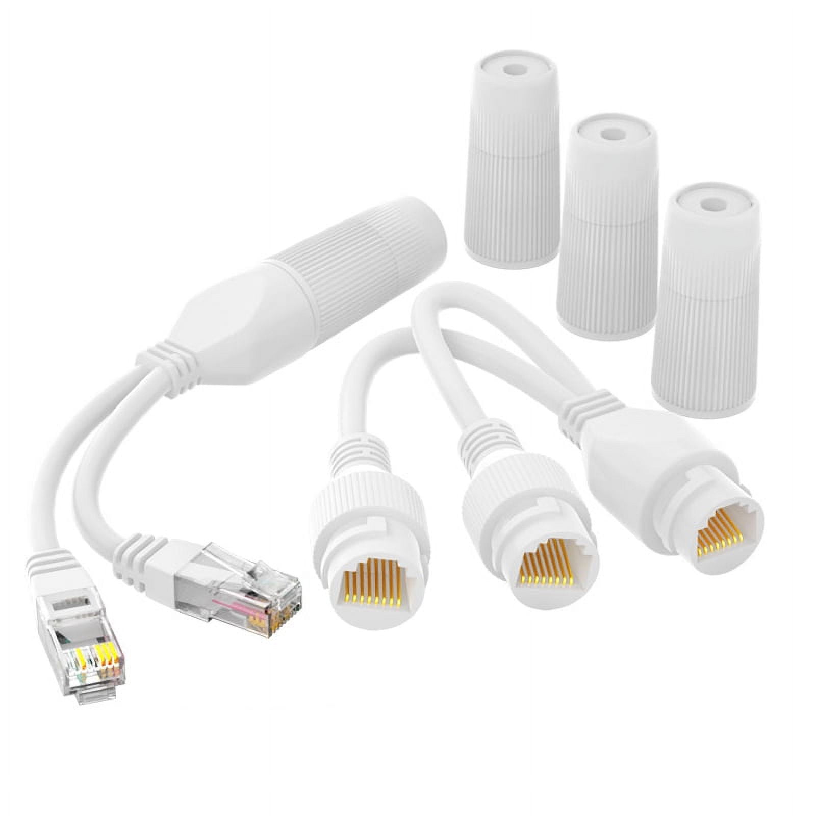 husxh Waterproof Ethernet PoE Splitter Combiner Adapter Power Over ...