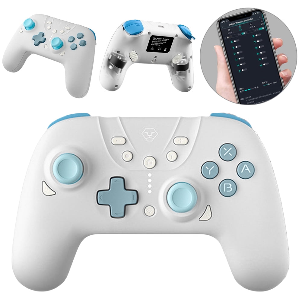 husxh Wireless Controller Bluetooth-Compatible 6 Axis Gyro Console ...