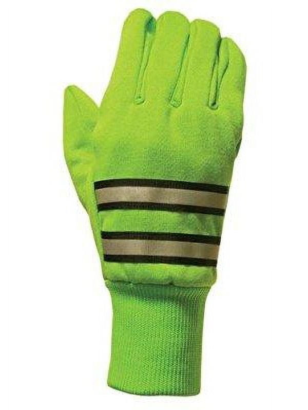 hwi gear ref700 3m reflective knit hi-visibility gloves, large ...