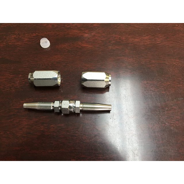 hydraulic fitting 1 female JIC 1 male JIC Field Repair Kit Reusable 2 ...