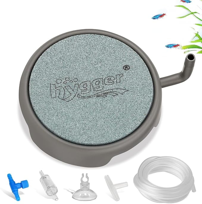 hygger Aquarium Air Stone Quiet Ultra High Dissolved Oxygen Diffuser ...