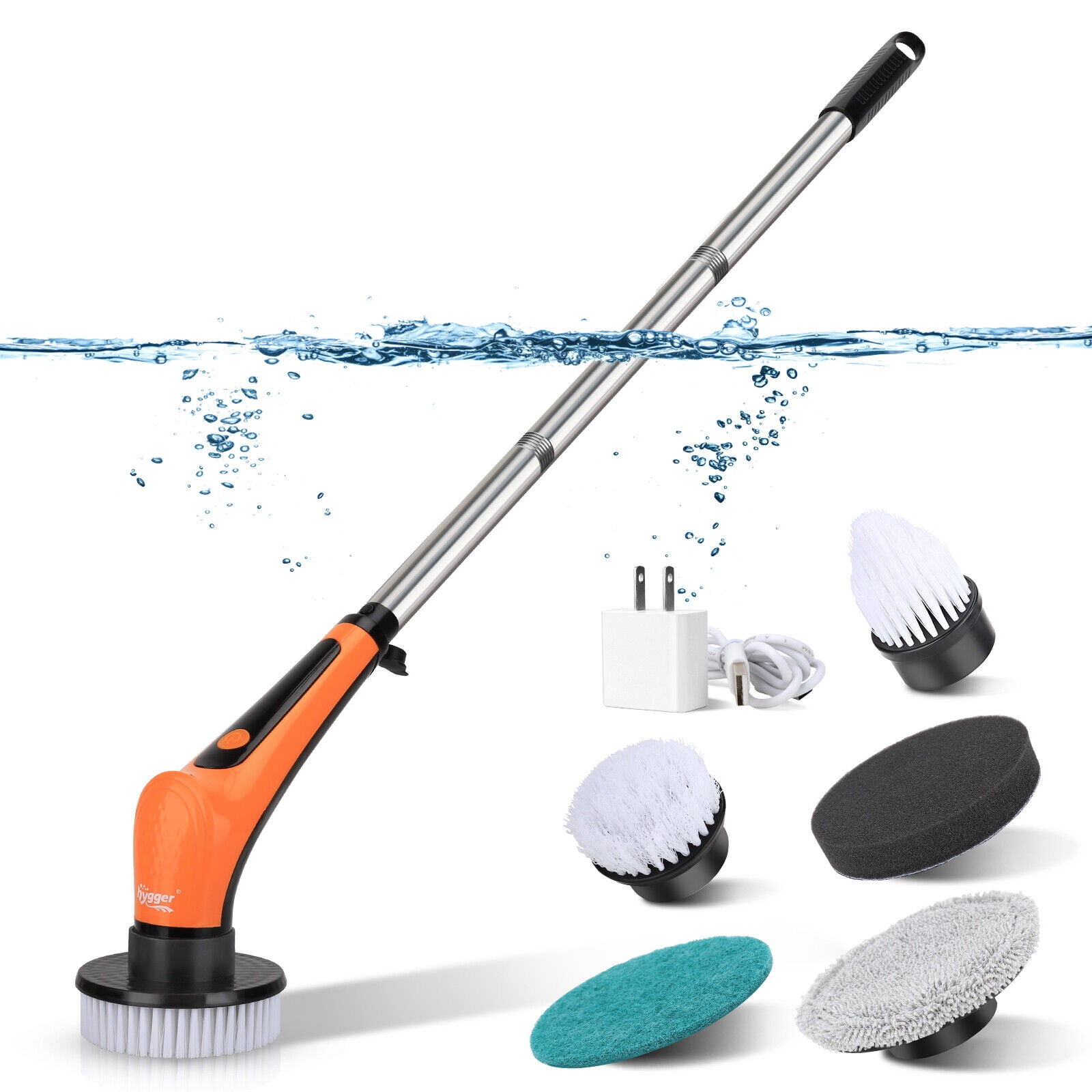 hygger IPX8 Electric Aquarium Cleaning Brushes 2 Speeds Whth 6 Spin ...