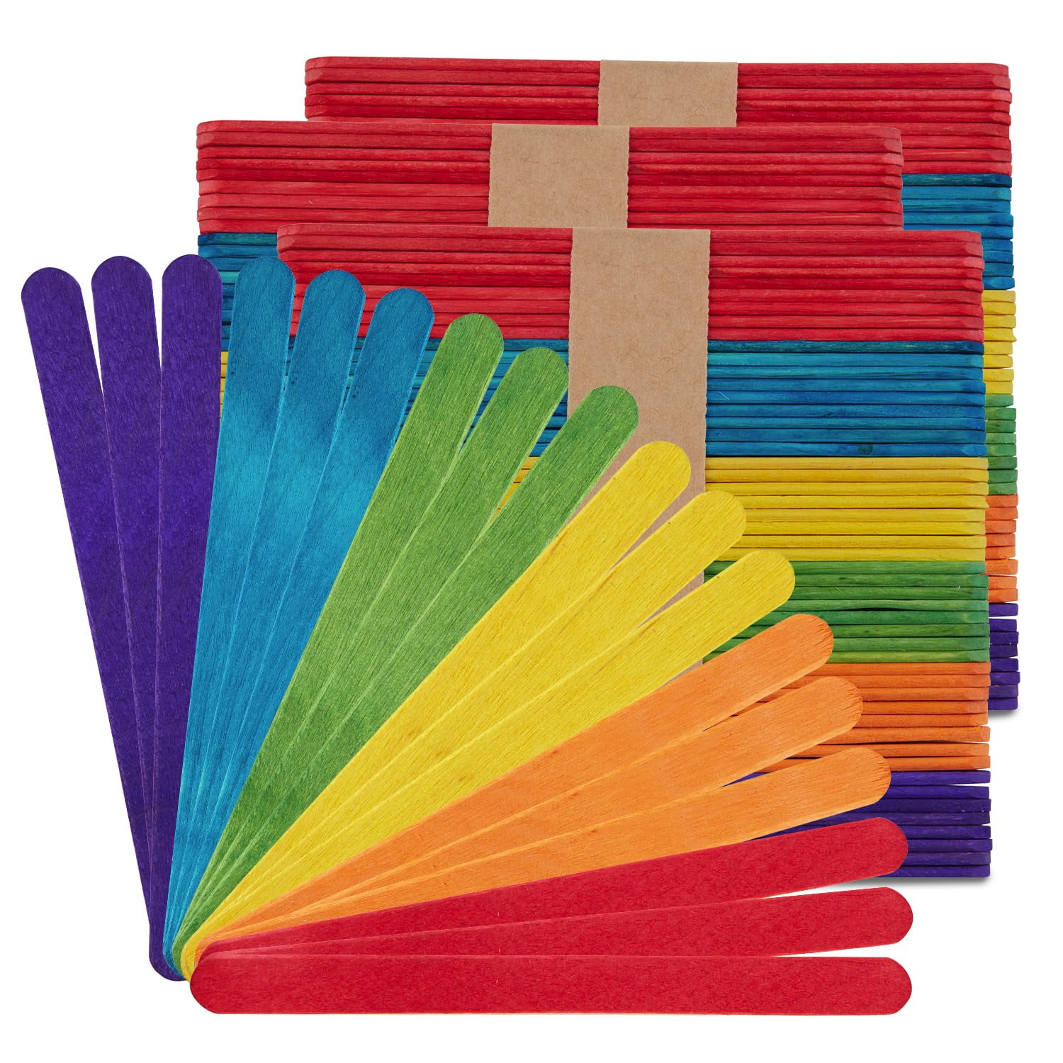 hygloss products colored craft sticks - vibrant wood popsicle sticks ...