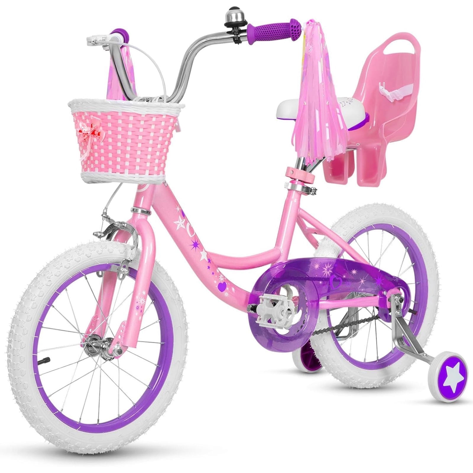 hykolity 16 inch Girls Bike Princess Bicycle for Age 4-7 Years Old ...