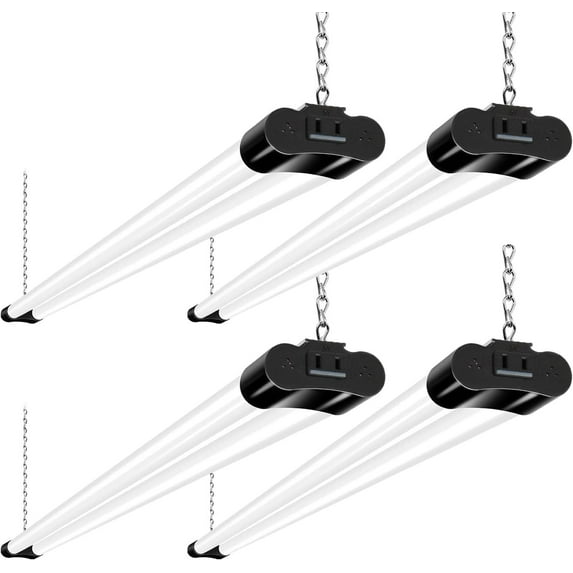 hykolity 4 Pack Linkable LED Shop Light, 4FT 42W [250W Equivalent ...