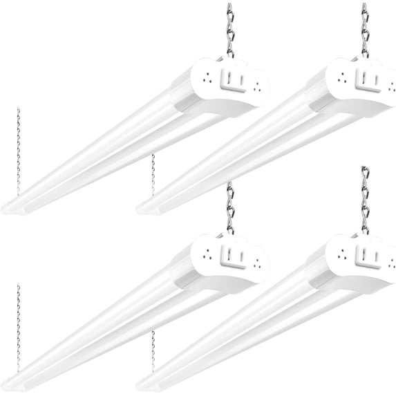 hykolity 4 Pack Linkable LED Shop Light, 4FT 42W [250W Equivalent ...