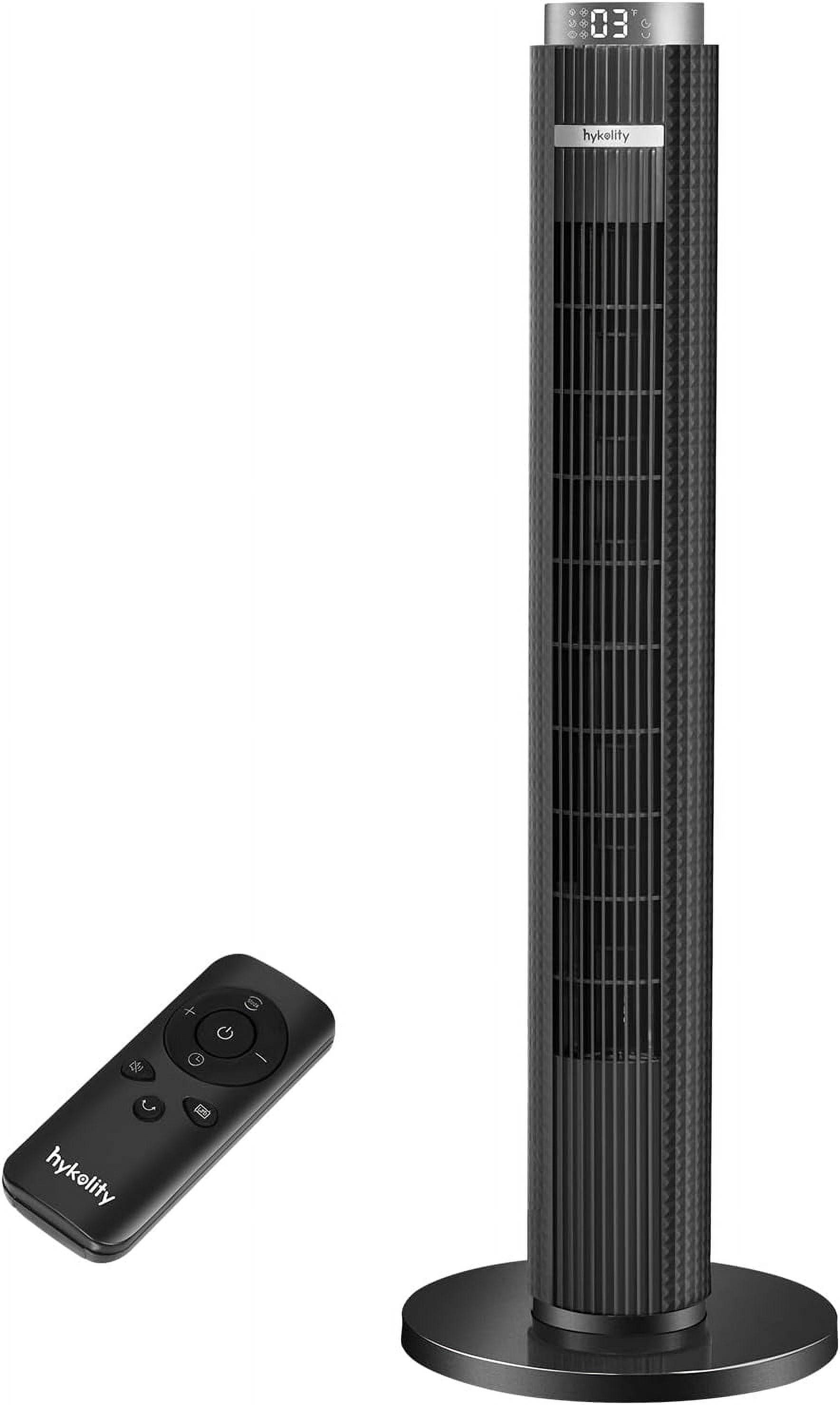 hykolity Tower Fan for Bedroom, 90° Oscillating Standing Fan, 28dB ...