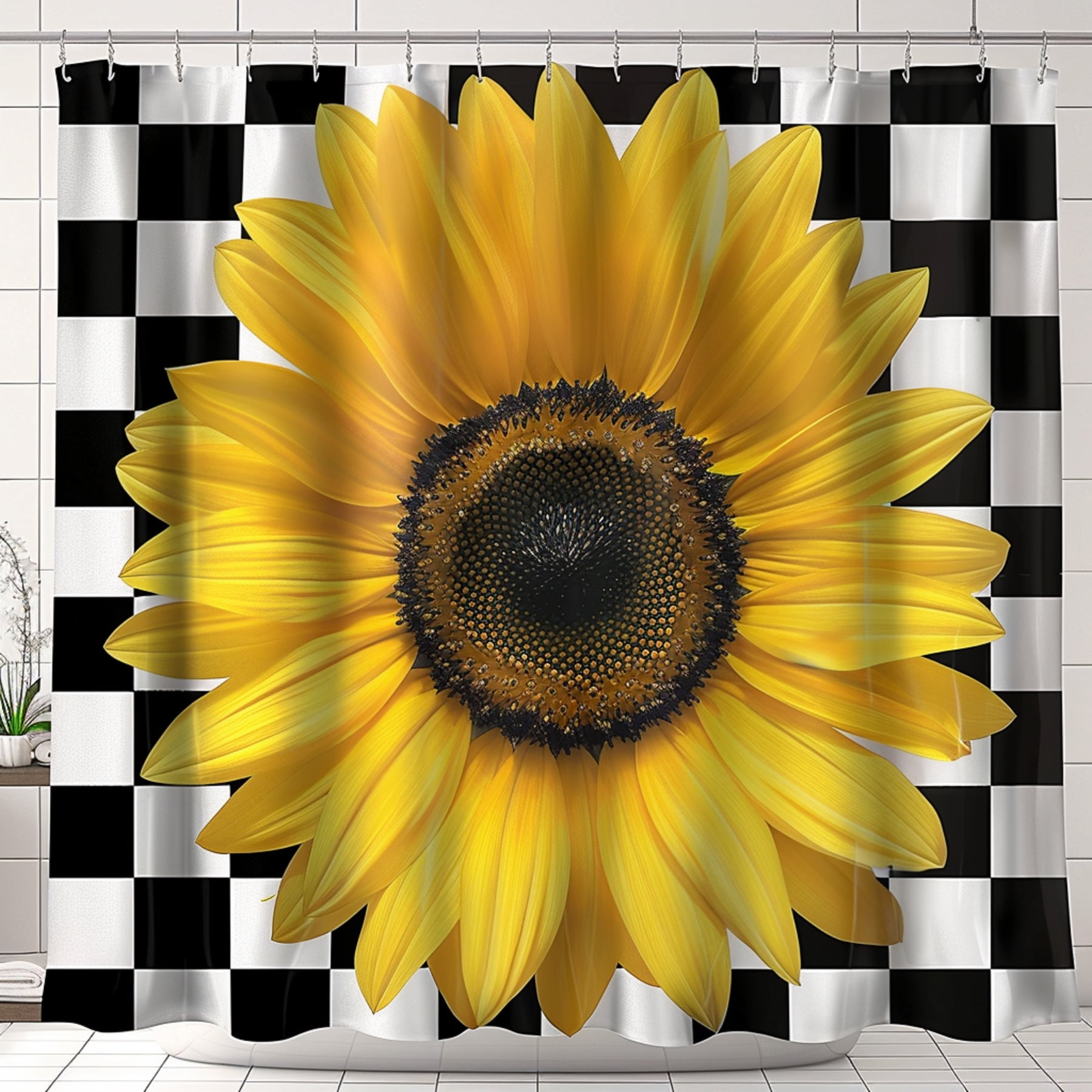 hyper realistic photography of a large yellow sunflower on a black and ...