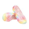 hzomhy Kids Canvas Pointed Toe Dance Slippers Angel Wing Rhinestone ...
