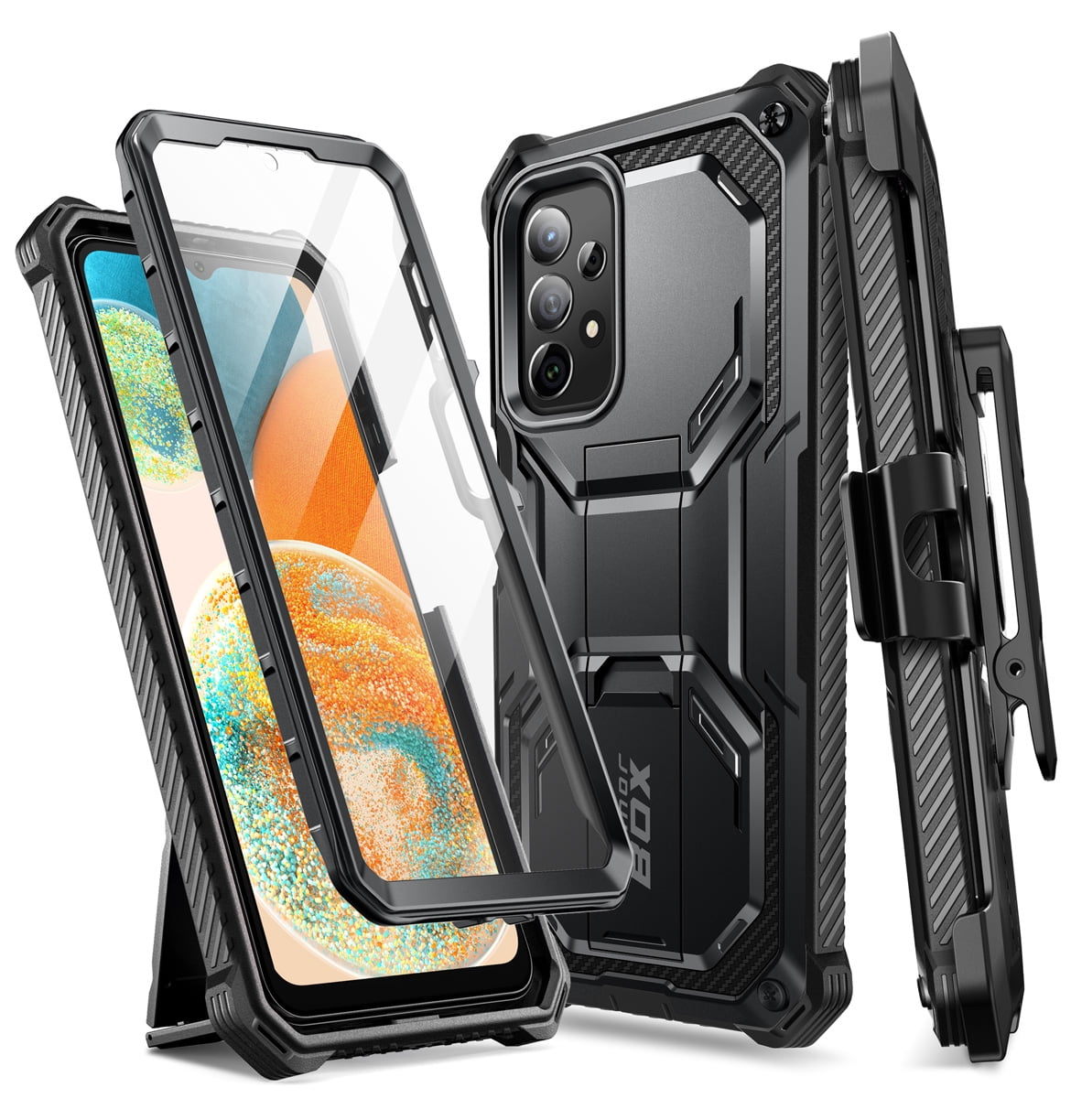i-Blason Armorbox for Galaxy A23 5G/4G (2022), Kickstand, Belt Clip ...