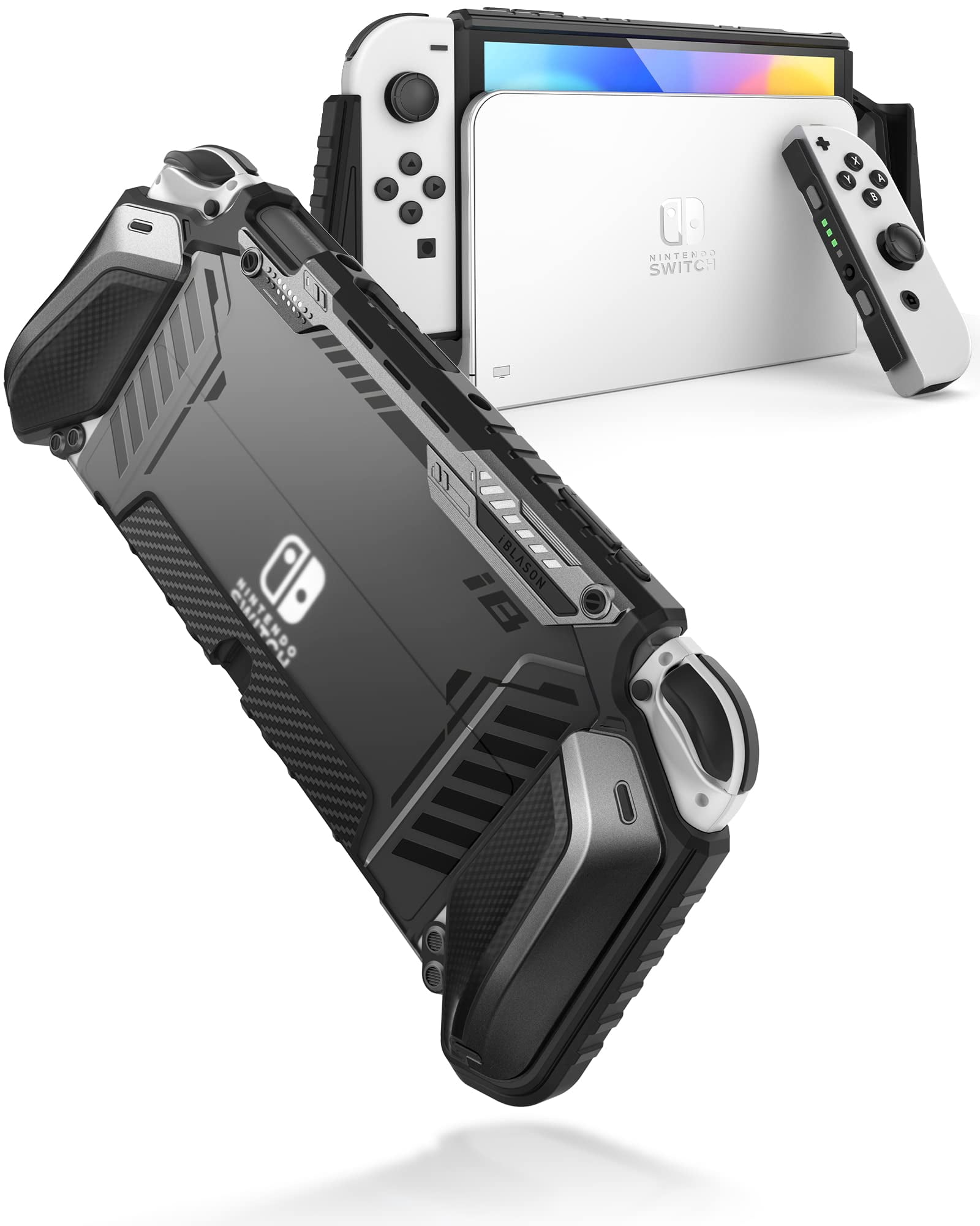 i-Blason Armorbox for Nintendo Switch OLED Case 2021, Dockable Rugged ...