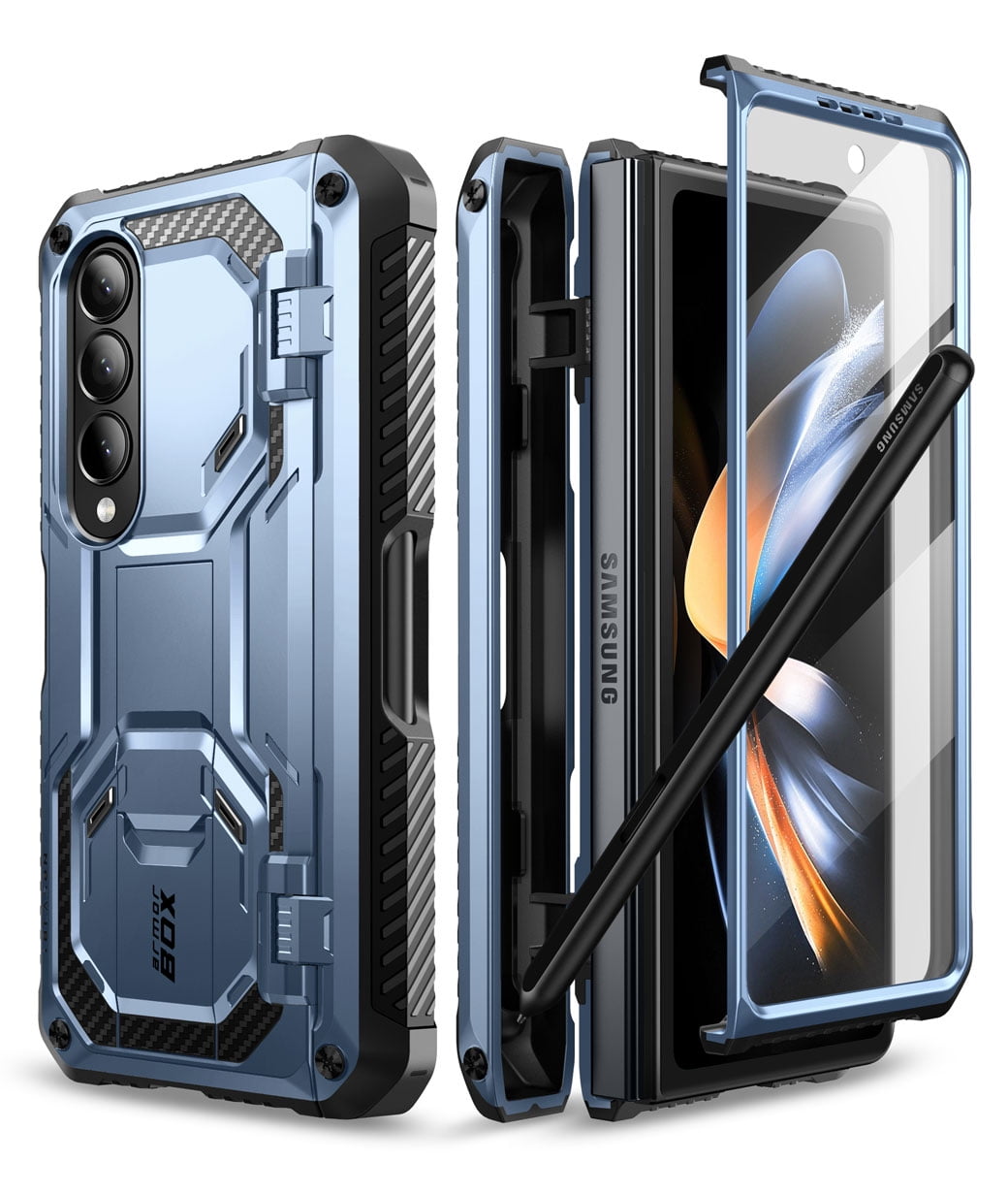 i-Blason Armorbox Case for Samsung Galaxy Z Fold 4 5G (2022), Slim Protective Bumper with Screen ...