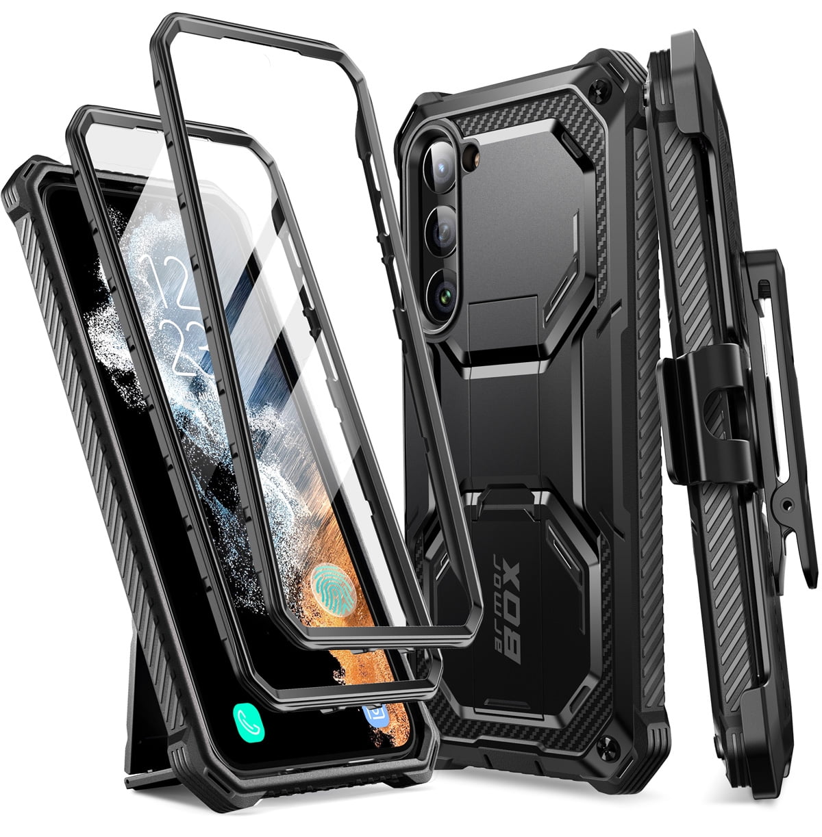 i-Blason Armorbox Series Designed for Samsung Galaxy S23Plus 5G (2023 Release), Full-Body Rugged ...