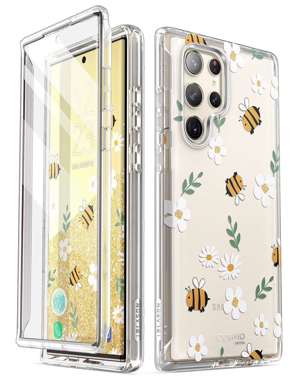 i-Blason Cosmo Series Slim Cell Phone Case for Samsung Galaxy S23 Ultra 5G 2023, BusyBee ...