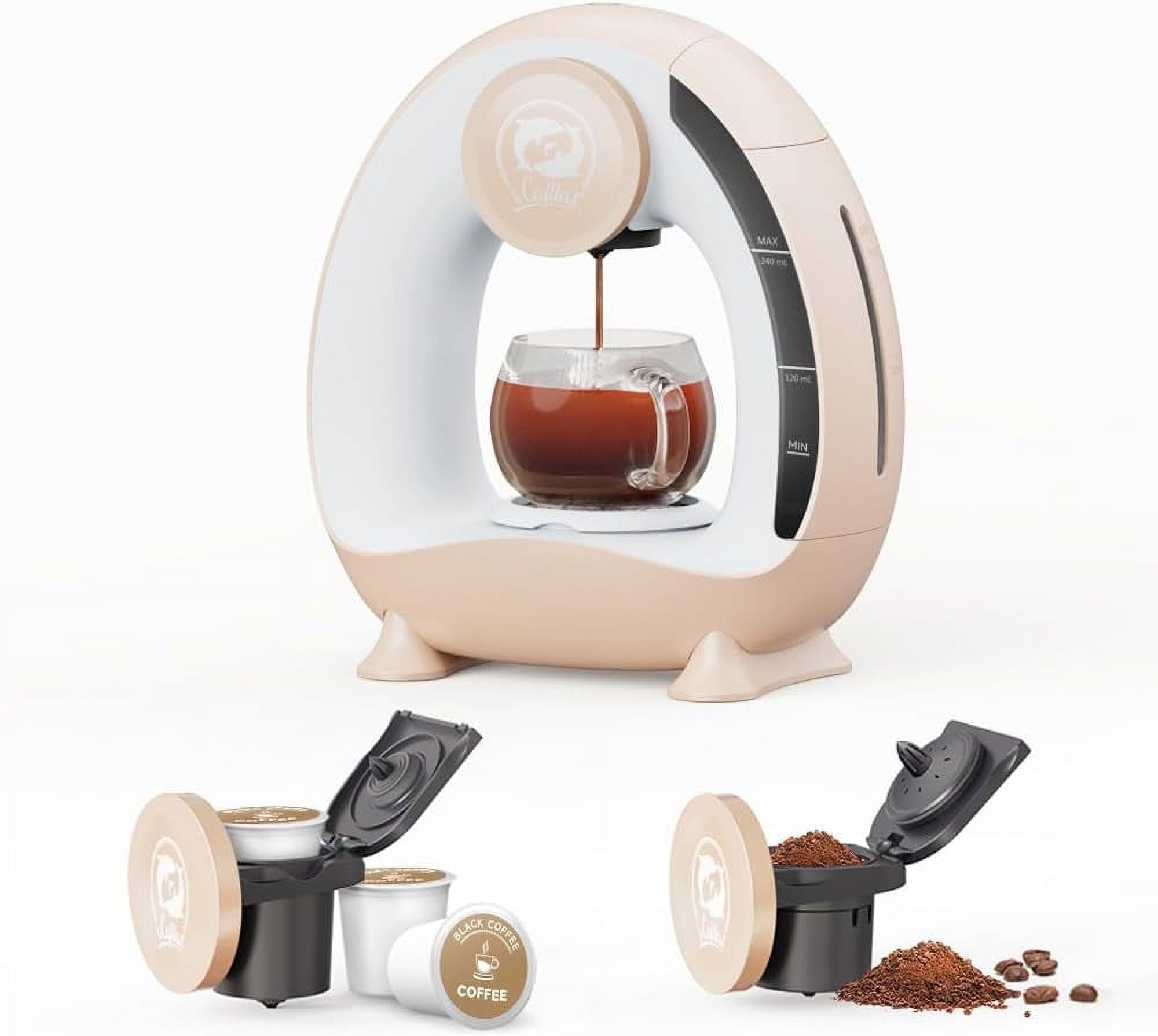 i Cafilas MINI Q Single Serve Coffee Maker, Low Decibel, No Vibration ...