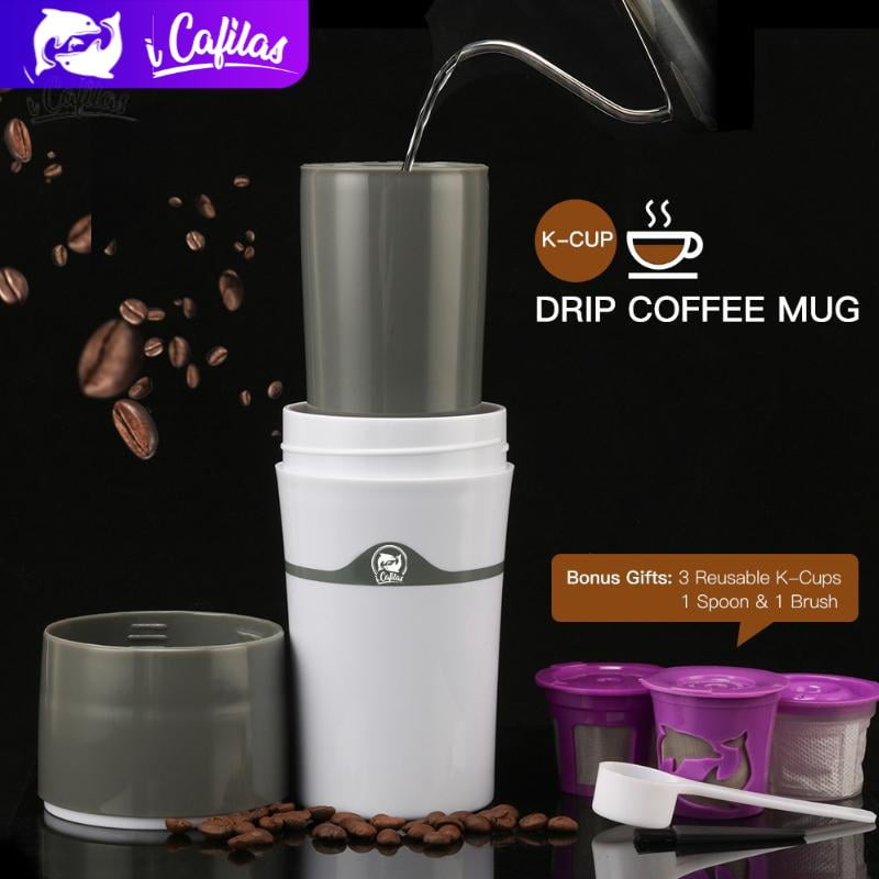 i Cafilas Portable Manual Drip Coffee Maker Travel Mug,Compatible with ...