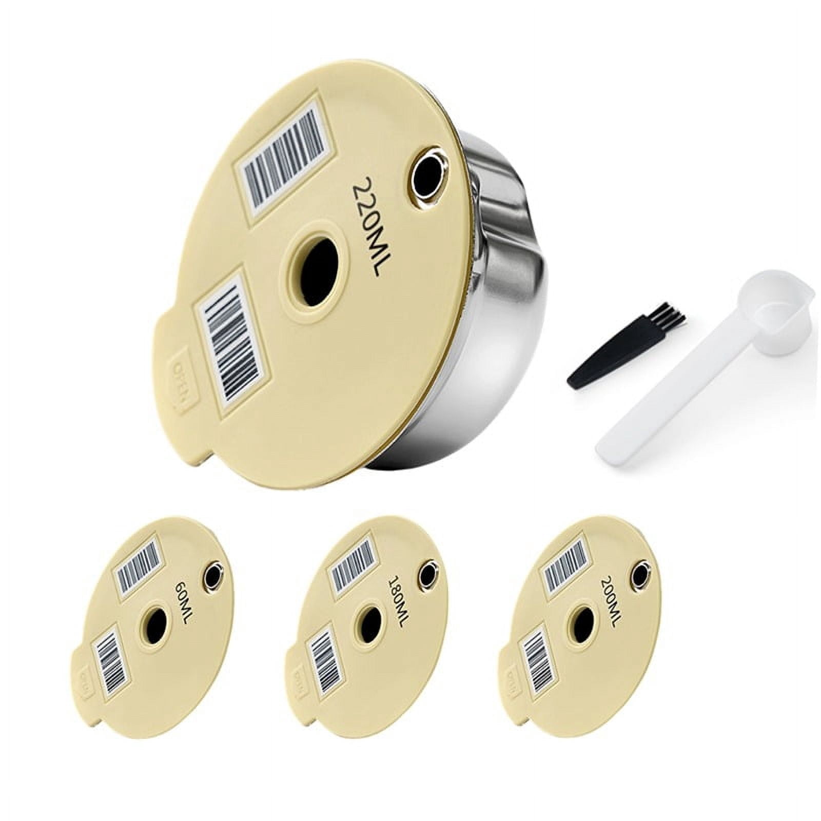 i Cafilas Stainless Steel Reusable Tassimo Coffee Pod-220ML+Extra Lid ...