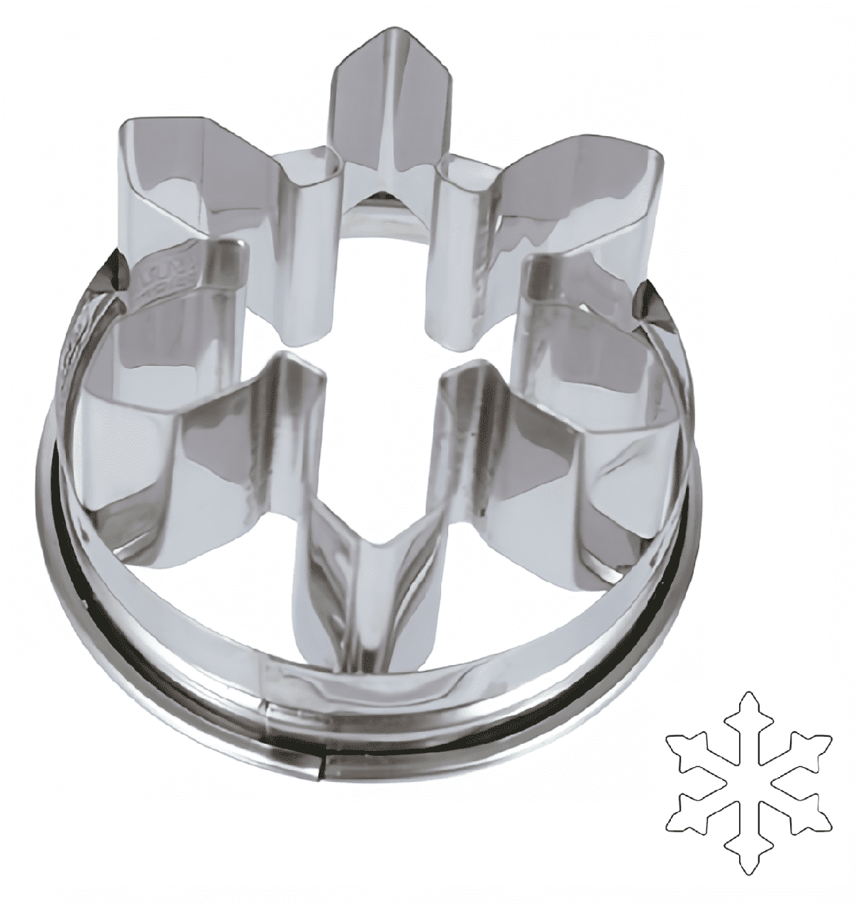 i Kito 3 Inch Snowflake Cookie Cutter Stainless Steel with Protection ...