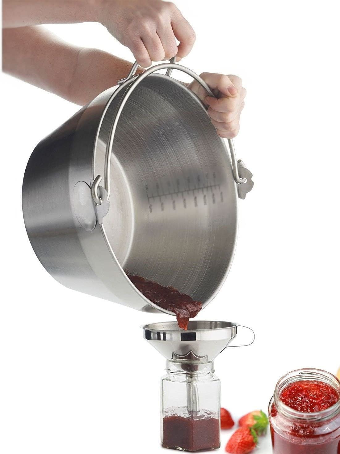 i Kito Jam Making Pot 4.5L, Stainless Steel Maslin Pan with Handle 4 ...