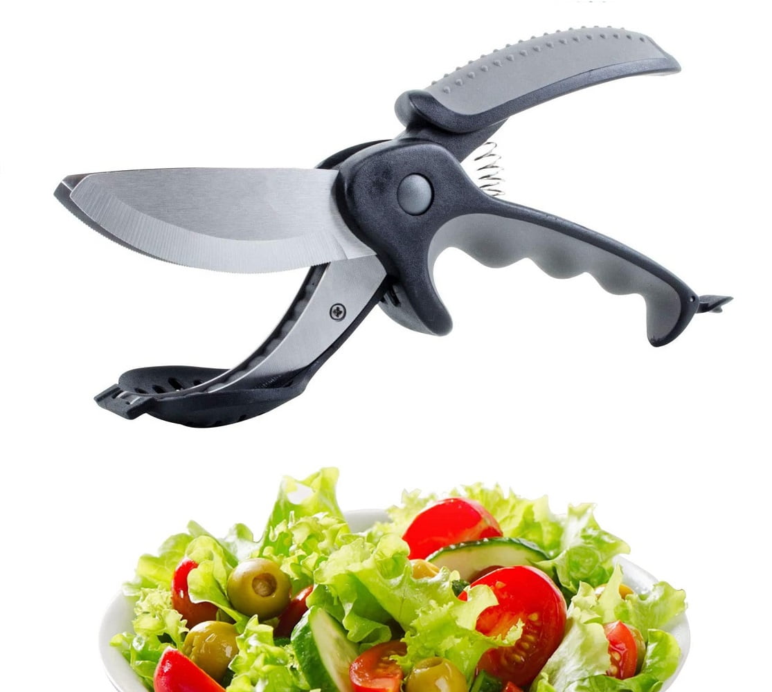 i Kito Scissors for Cutting Lettuce, Kitchen Salad Shears Gray, Salad ...