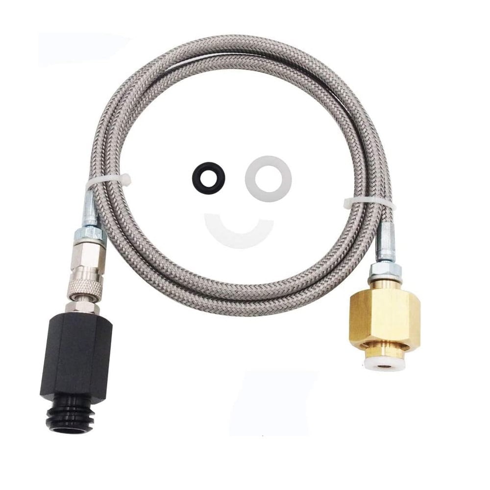i Kito Soda CO2 Hose Adapter Kit Stainless Steel 60" Length to CGA320 ...