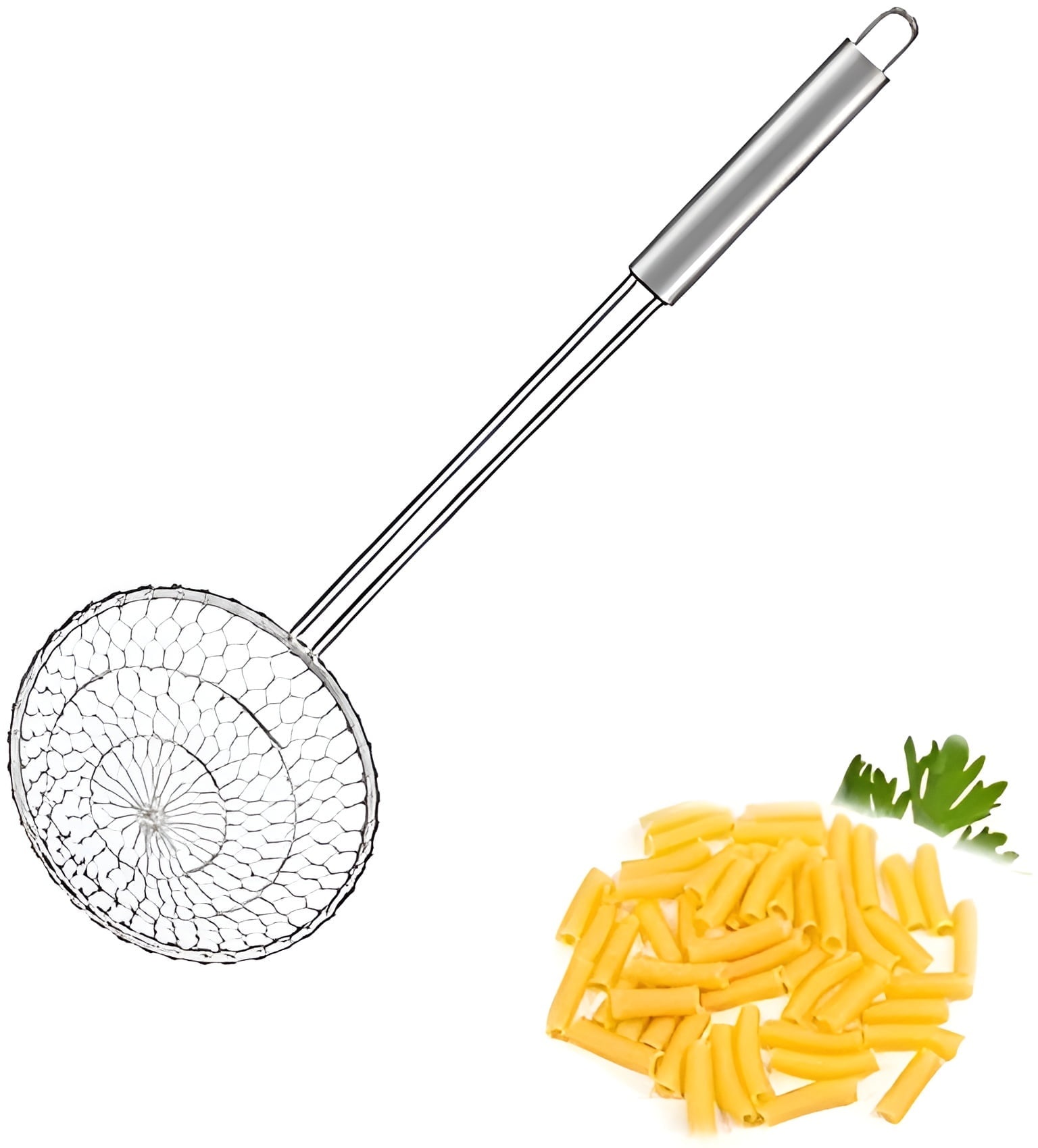 i Kito 5inch Stainless Steel Spider Strainer Skimmer Ladle for Kitchen ...