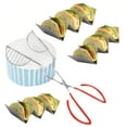 i Kito Taco Press Mold & 3pcs Taco Stand Holder Set, Taco Tongs for ...