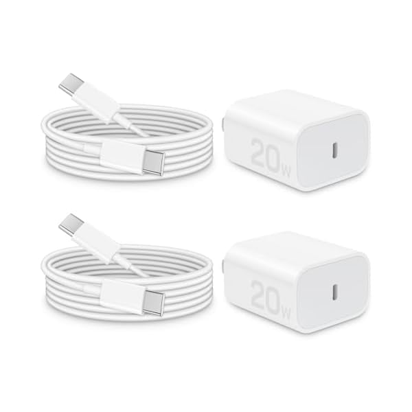 i Phone 16 15 Charger Fast Charging-20W USB C Power Brick with 6Ft Type ...